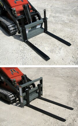 New Pallet Forks For Mini Skid Steers | Grading and Excavating