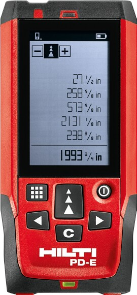 Measure Up To The Task Hilti Laser Range Meters PD-I and PD-E | Grading ...