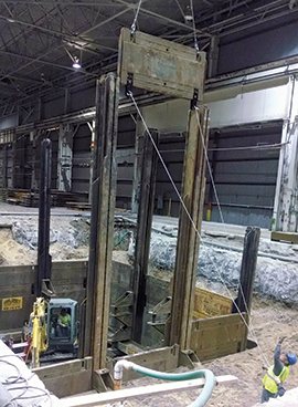 Shoring Deep Inside a Building Excavation Project | Grading and Excavating