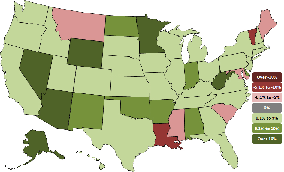 CONSTRUCTION EMPLOYMENT INCREASES IN 43 STATES BETWEEN APRIL 2018 AND ...